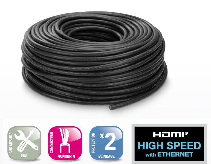 REAL CABLE - Nos produits - CÂBLES PRO - CÂBLES HDMI - PRO HD CABLE 2